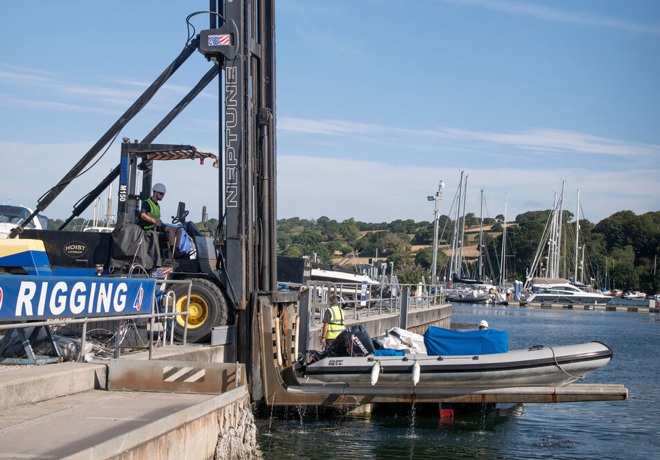 Dry stack boat storage Falmouth