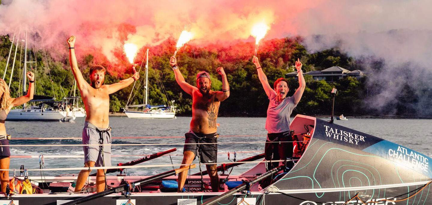 Premier's Atlantic rowers return